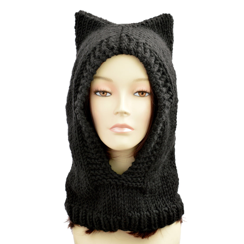 Cat Ear Beanie For Adults — Men's Women's Cat Ear Hat – STOPFROST