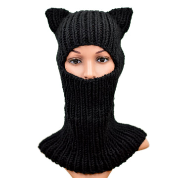 Cat Ear Beanie For Adults — Men's Women's Cat Ear Hat – STOPFROST